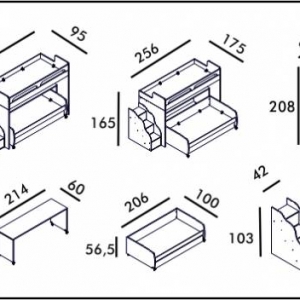 TWIN BUNK SET - Alfemo