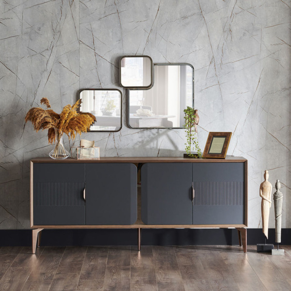 CONSOLA GARNETH ANTRACITA - Alfemo