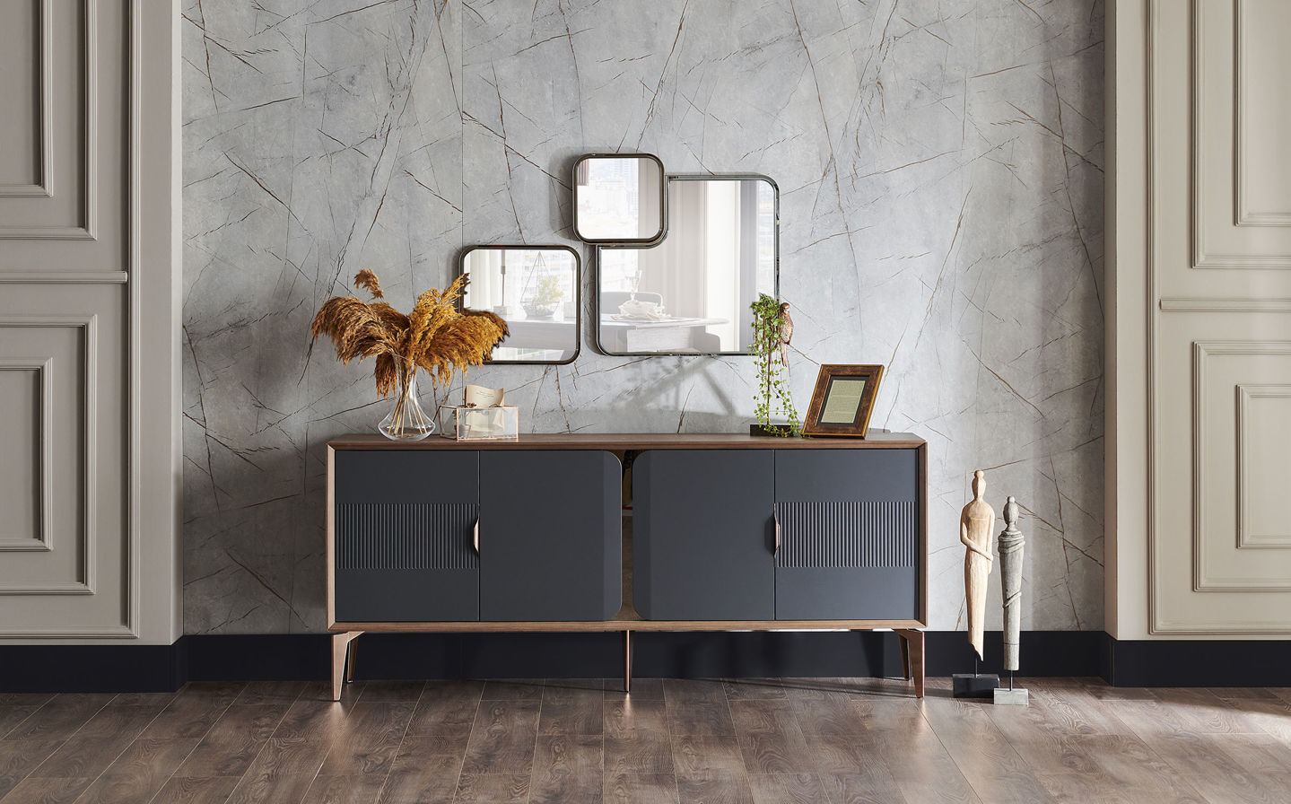 CONSOLA GARNETH ANTRACITA - Alfemo