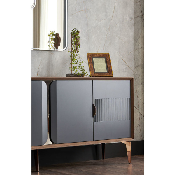 CONSOLA GARNETH ANTRACITA - Alfemo