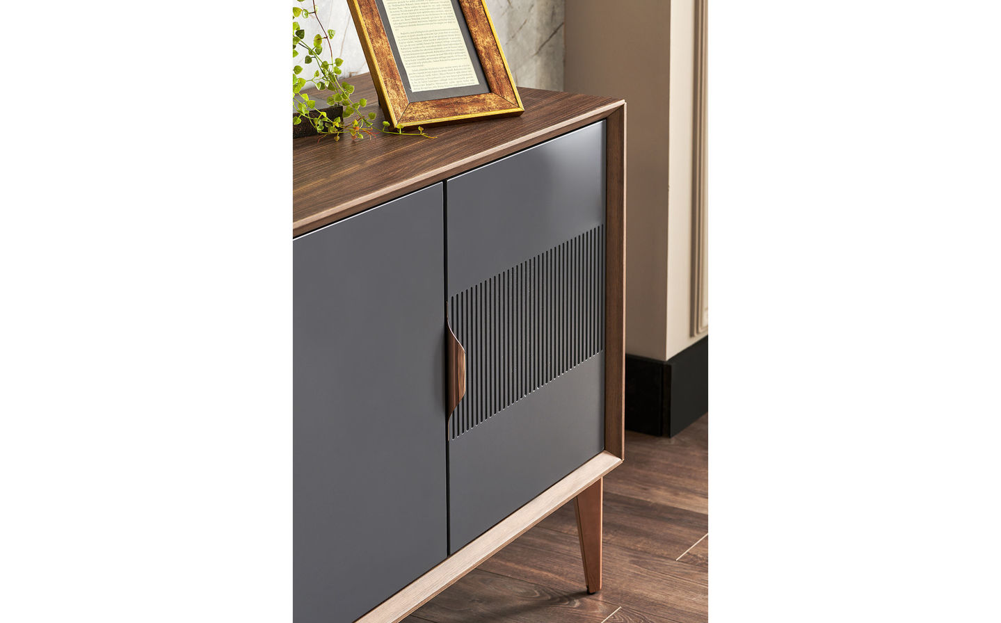 CONSOLA GARNETH ANTRACITA - Alfemo