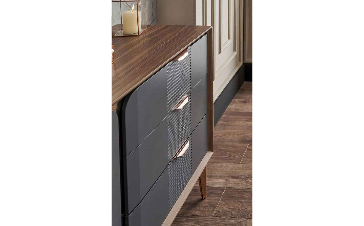 GAVETERO GARNETH ANTRACITA - Alfemo